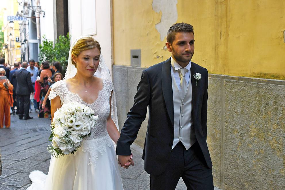 Le nozze di Roberto De Luca e Paula Clarke