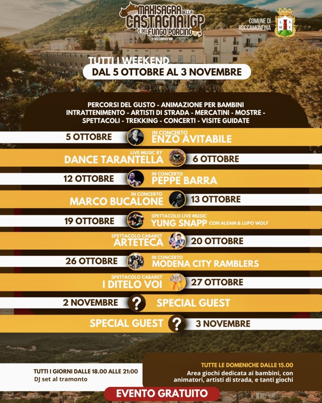 Sagre e feste in Campania da giovedì 24 a domenica 27 ottobre